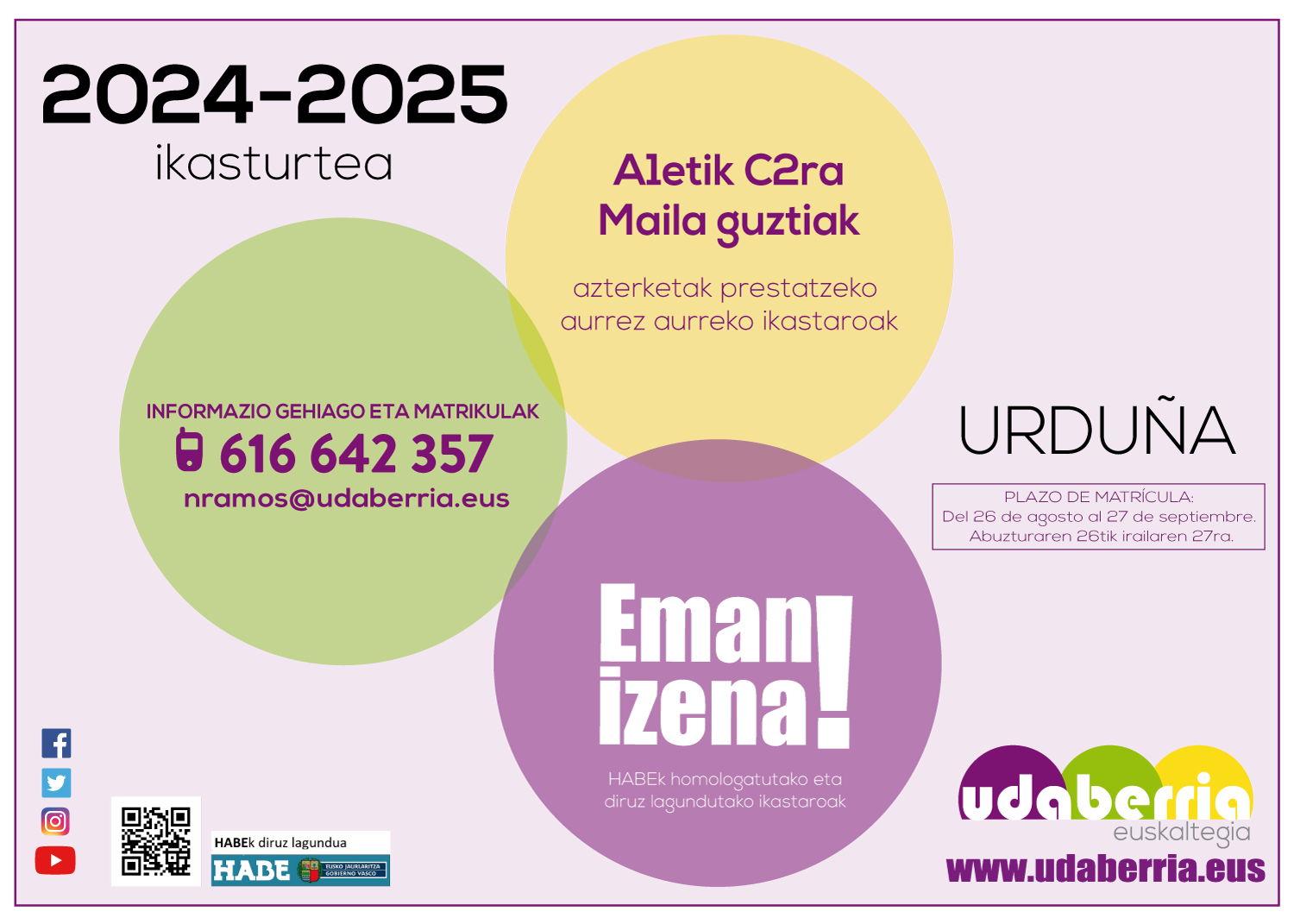 cursos-urduna-2024-2025 - Udaberria Euskaltegia